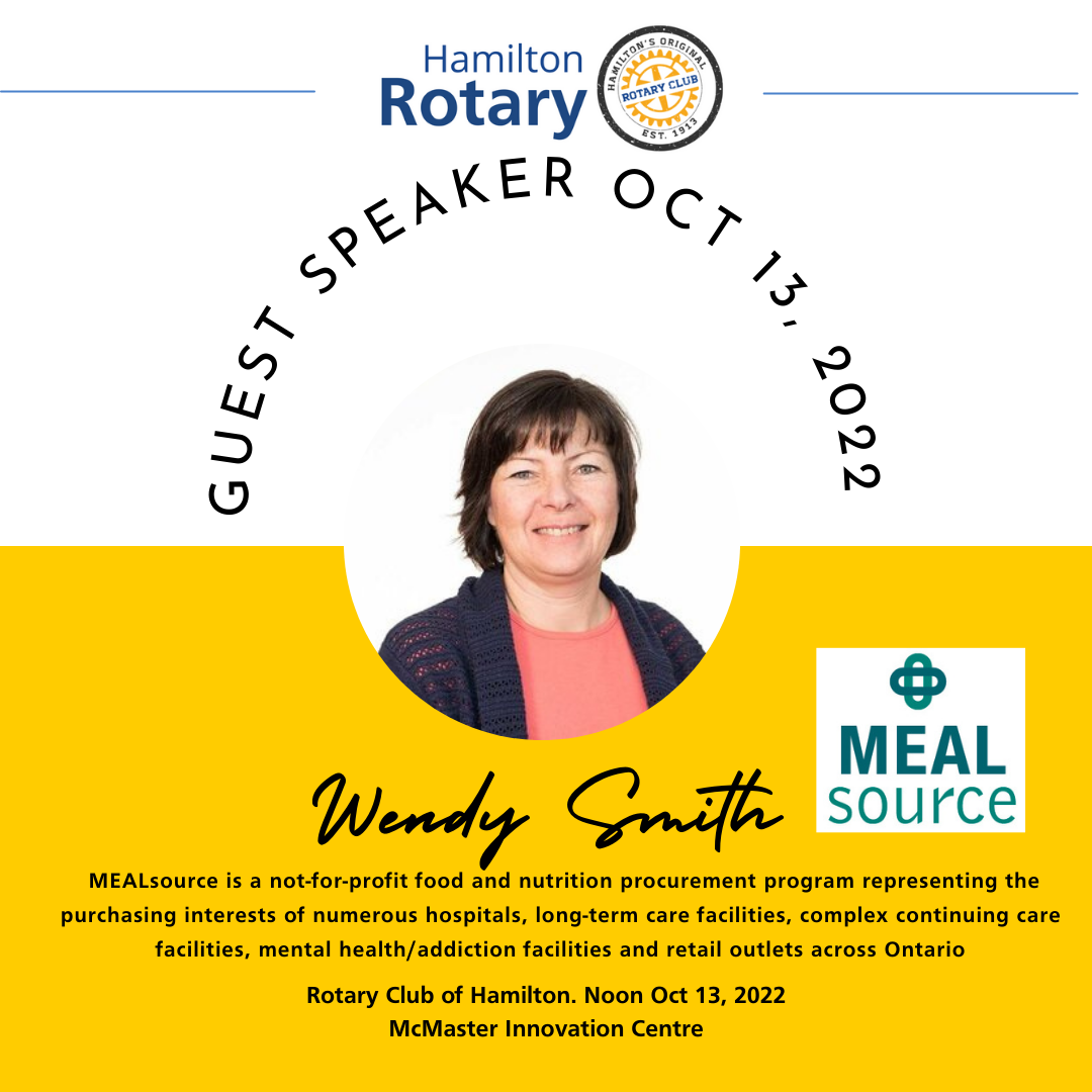 Meet Wendy Smith Mealsource Rotary Club Of Hamiltonrotary Club Of