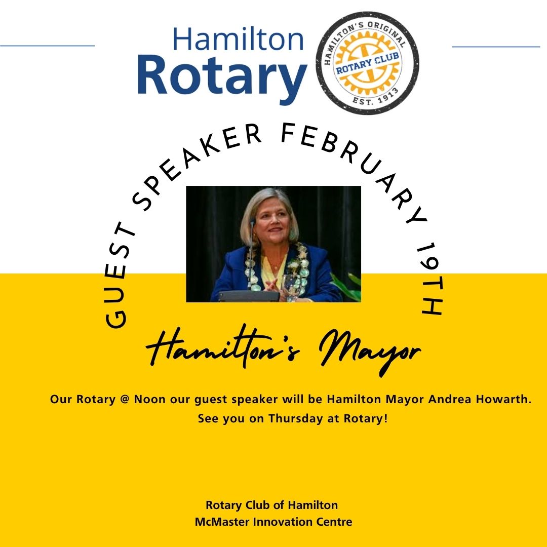 Rotary @ Noon - Hamilton's Mayor - Rotary Club of HamiltonRotary Club ...